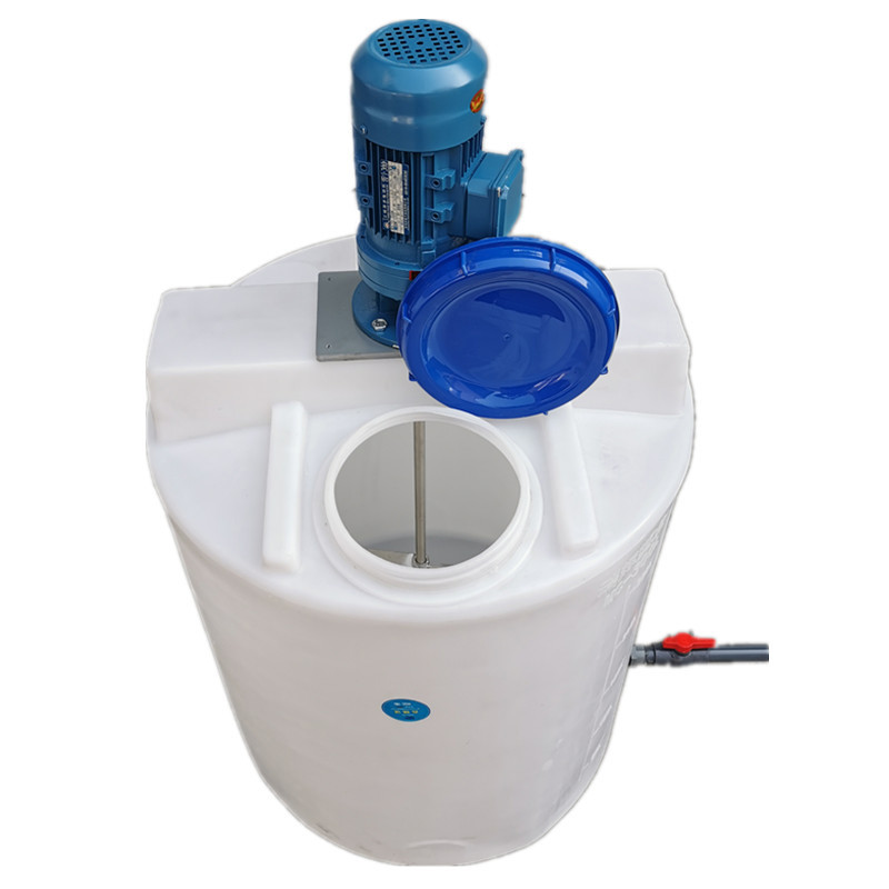 500L PE Dosing Tank with Propeller Agitator for Chemical Mixing
