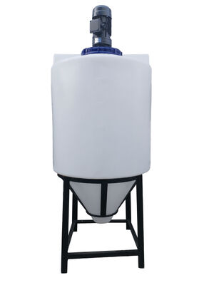 1500L Cone Bottom Mixing Tank with Agitator for Chemicals
